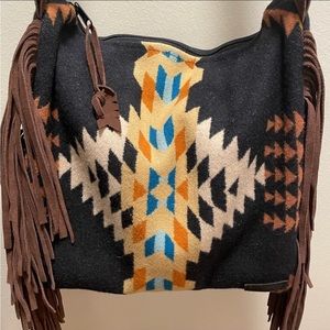 Mercy Grey Design Company | Bags | Mercy Grey Crossbody Wool Aztec ...
